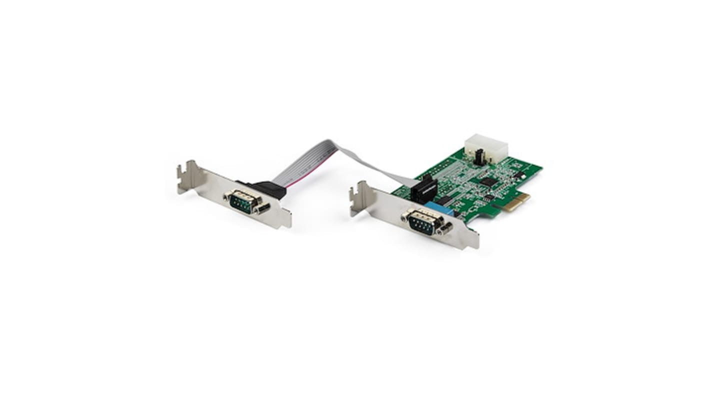 PEX2S953LP | StarTech.com 2 Port PCIe RS232 Serial Board | RS
