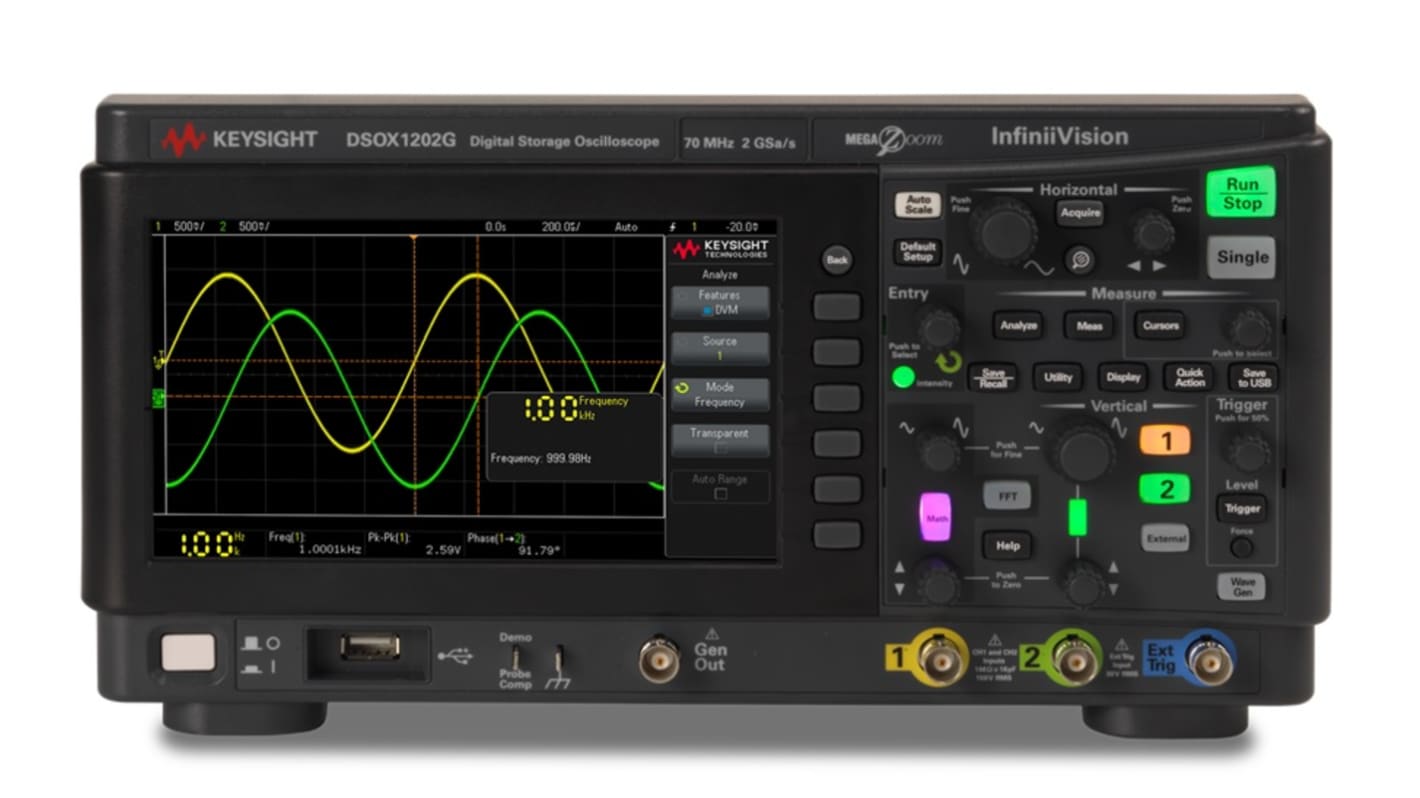 Keysight Technologies DSOX1202G+DSOX1202A-200 InfiniiVision 1000 X ...