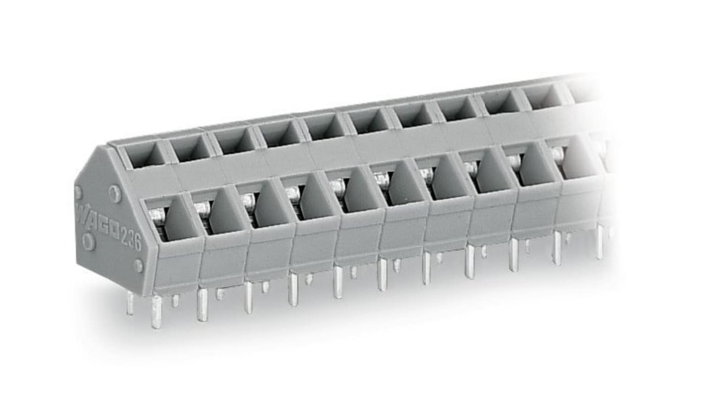 236-405 | Wago PCB Terminal Block, 5-Contact, 5/5.08mm Pitch, Through ...