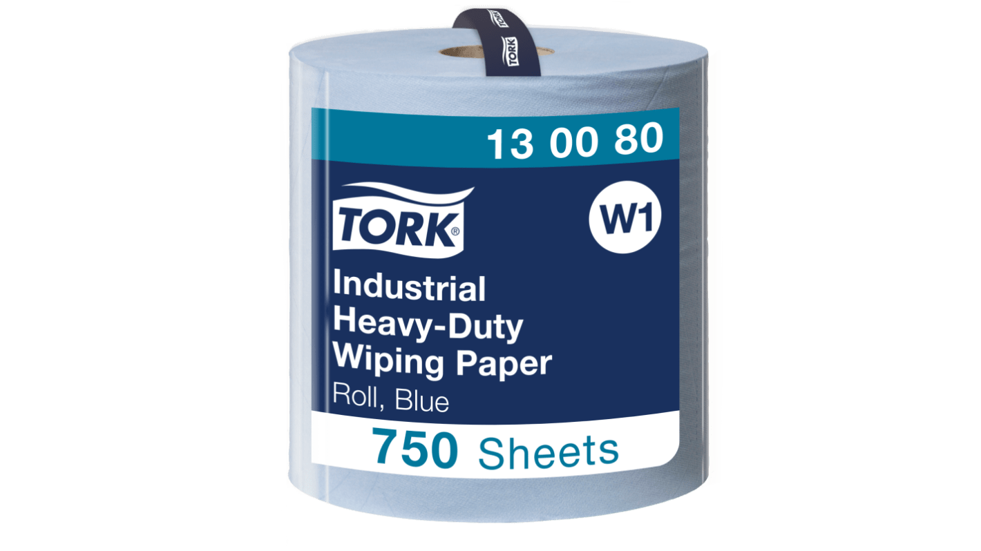 130080 | Tork Rolled Blue Paper Towel, 255 m x 369mm, 3-Ply, 750 Sheets ...