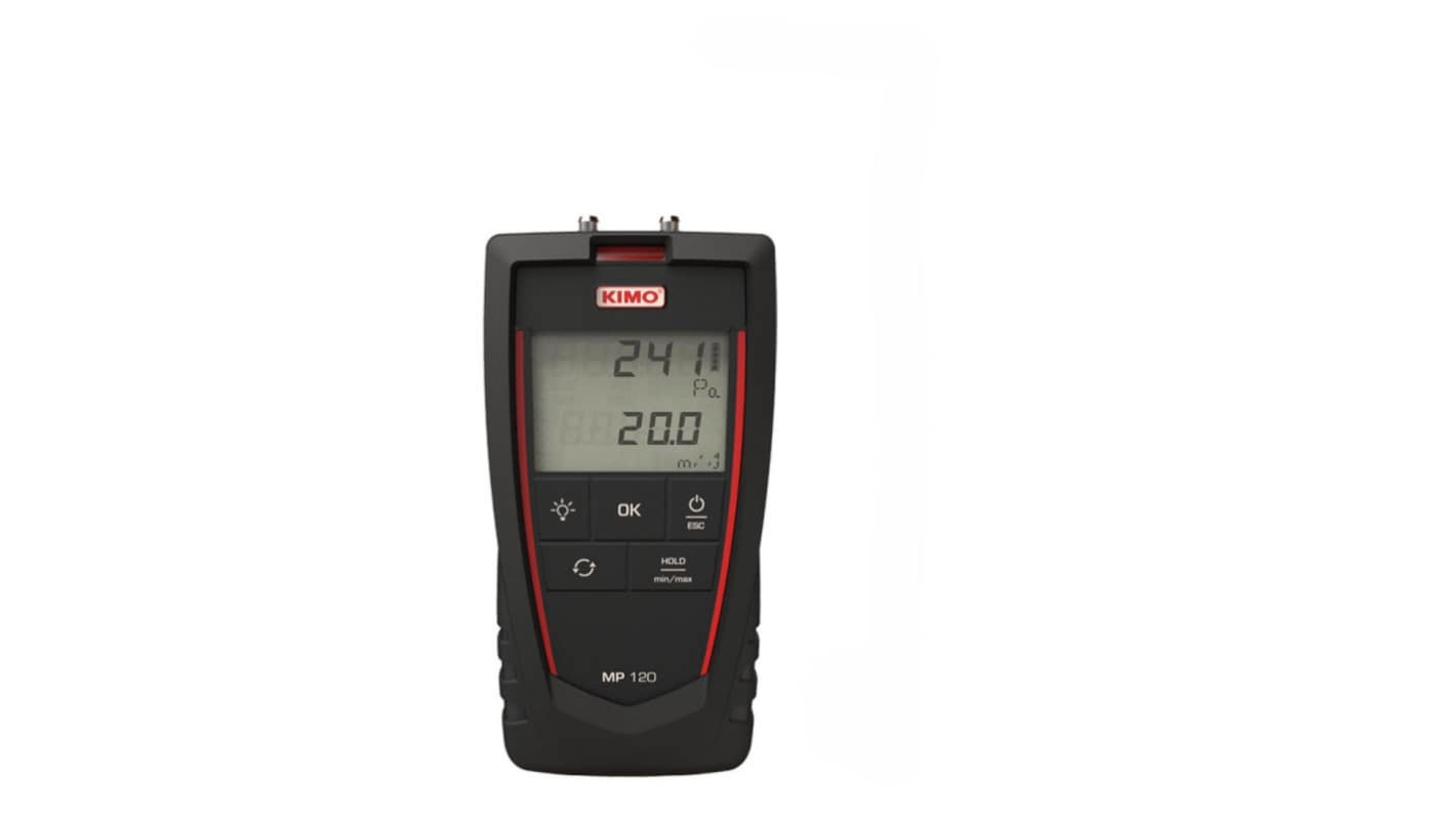 MP 120 S | KIMO Differential Manometer With 2 Pressure Port/s, Max ...