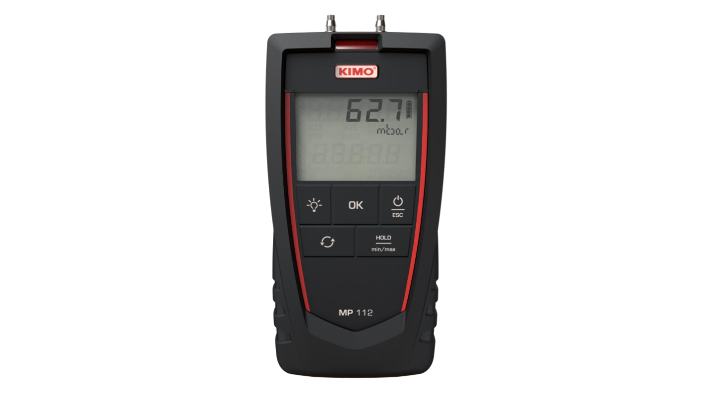MP 112 S | KIMO Differential Manometer With 2 Pressure Port/s, Max ...