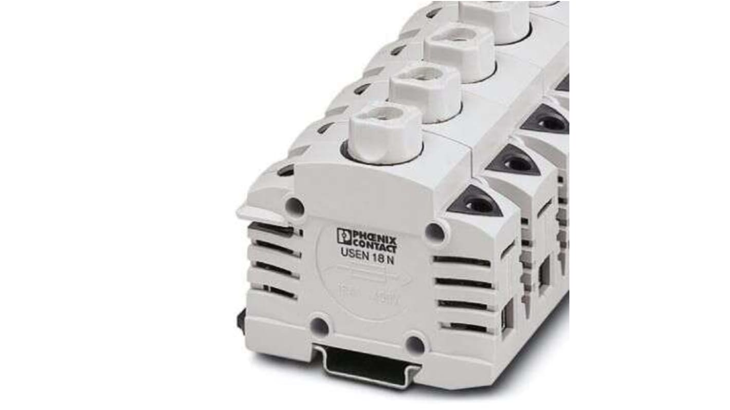 3048360 | Phoenix Contact USEN 18 N Series Grey Fuse Terminal Block ...