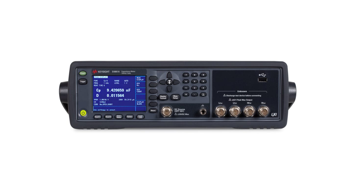 E4981A+E4981A-002 | Keysight + Capacitance Meter 2mF, 20 Ω | RS