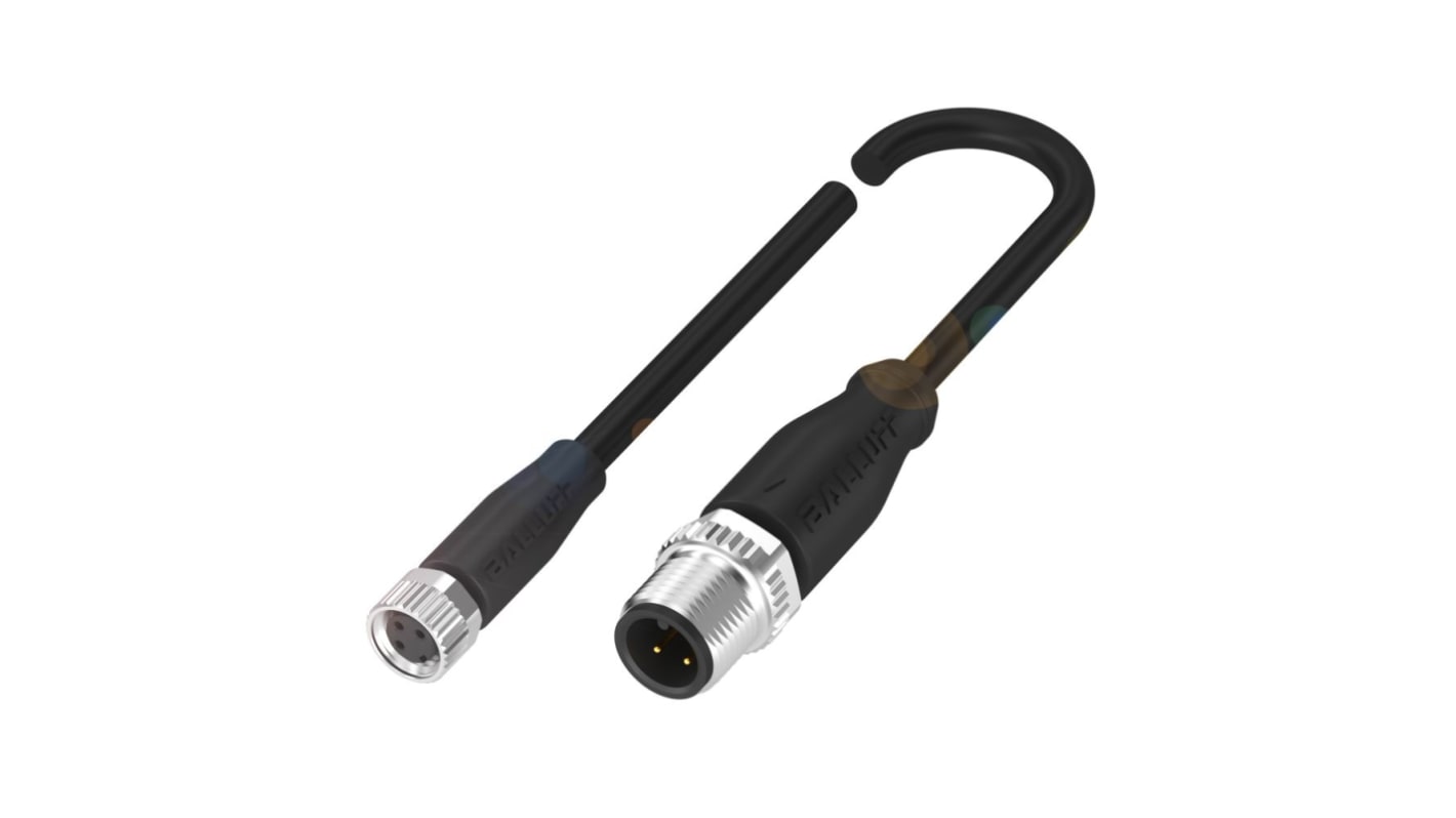 BCC0C61 | BALLUFF Straight Female M8 to Straight Male M12 Sensor ...