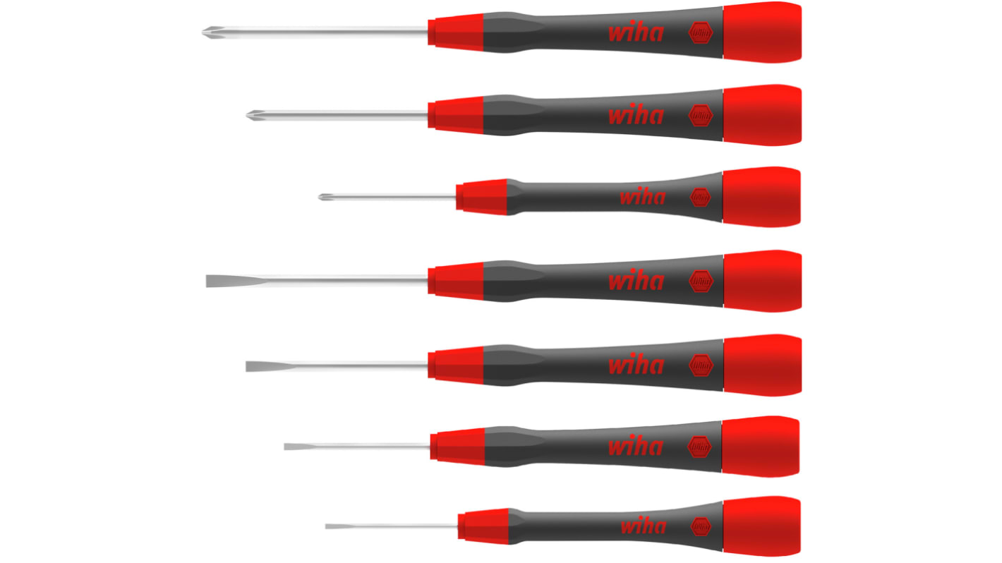 42991 | Wiha Phillips; Slotted Precision Screwdriver Set, 7-Piece | RS