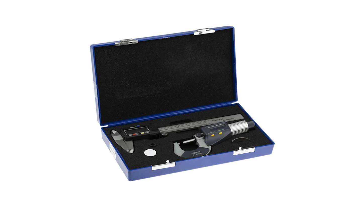 RS PRO Metric & Imperial Caliper and Micrometer Measuring Set | RS