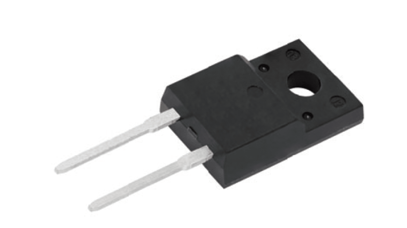 Vishay 600V 30A, Fast Recovery Epitaxial Diode Rectifier & Schottky Diode, TO-220 FullPAK VS ...