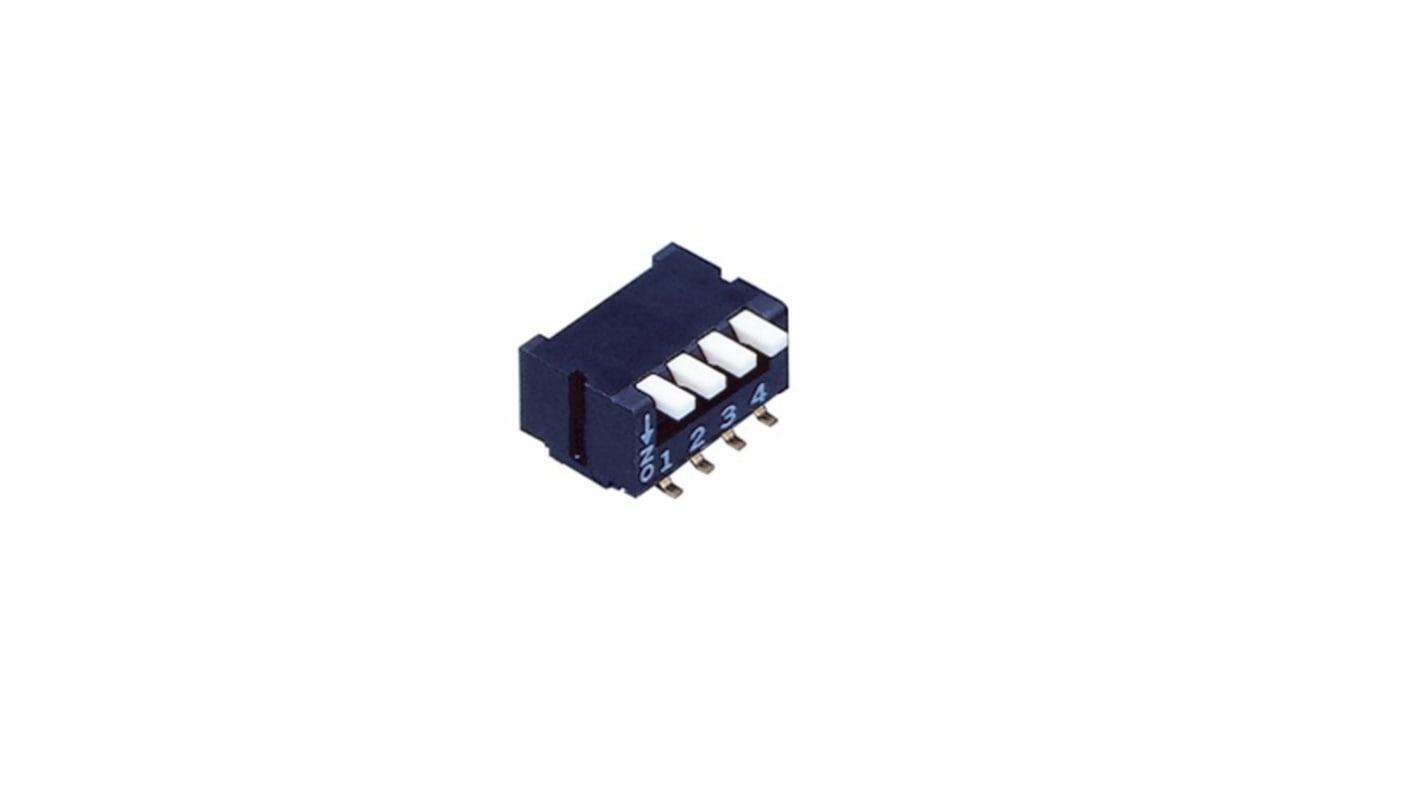 CFP-0412TB | NIDEC COPAL ELECTRONICS GMBH 4 Way PCB Piano Dip Switch ...