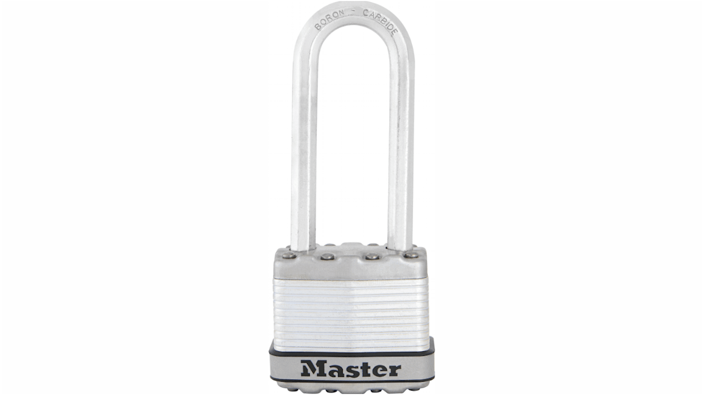M1EURDLJ | Master Lock Key Weatherproof Steel Padlock, 8mm Shackle | RS