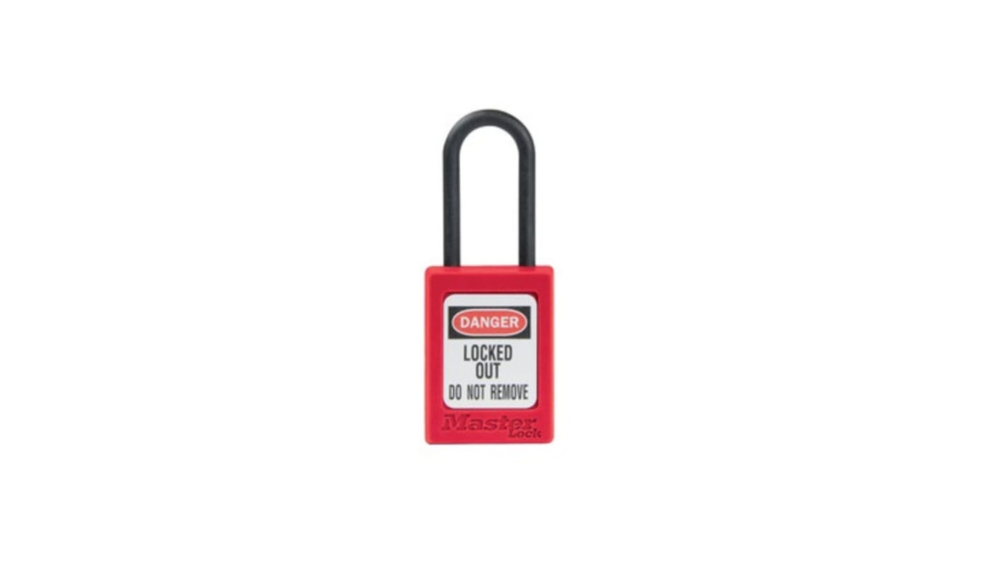 S32RED | Master Lock Key Safety Padlock, 4.76mm Shackle | RS