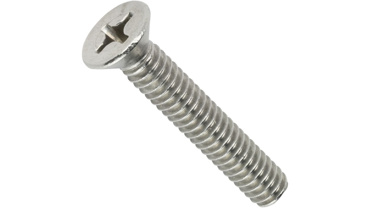 RS PRO Phillips Countersunk Machine Screwsx1 1/2in | RS