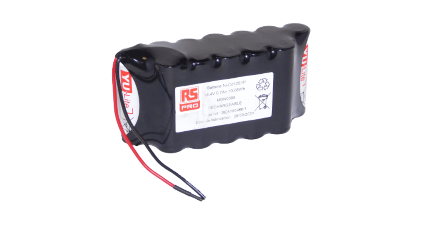 RS PRO RS PRO, 14.4V, AA, NiCd Rechargeable Battery, 700mAh | RS