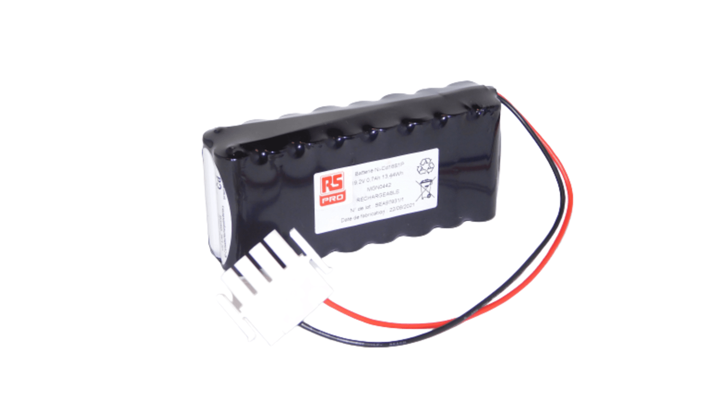 RS PRO RS PRO, 19.2V, AA, NiCd Rechargeable Battery, 700mAh | RS