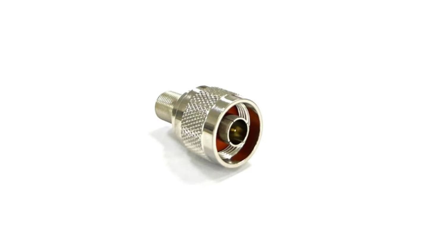 RS PRO Straight 50Ω Coaxial Adapter N Plug to Type F Socket 300MHz | RS