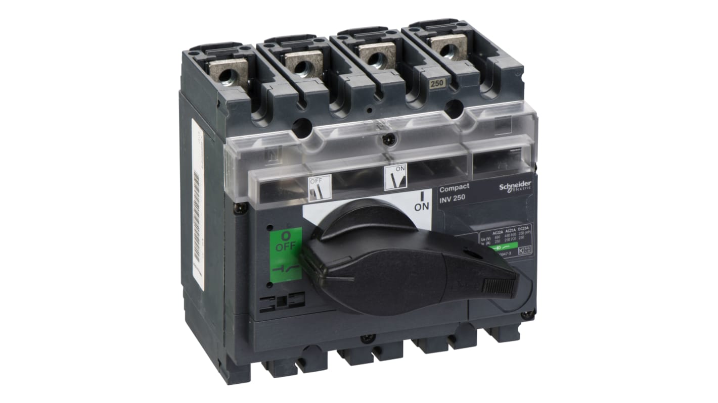 31167 | Schneider Electric 4 Pole Isolator Switch - 250A Maximum ...