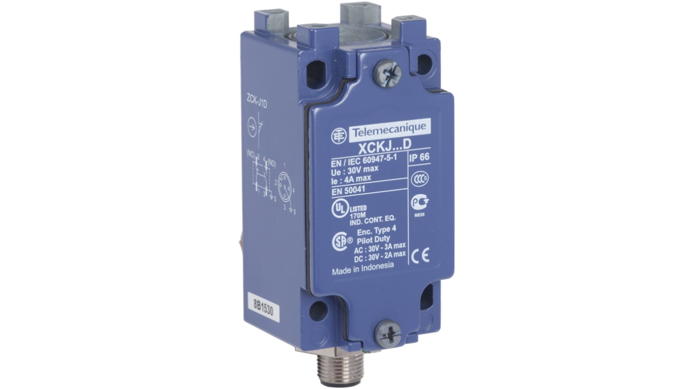 ZCKJ1D | Telemecanique Sensors Limit Switch, IP66, DP, Metal Housing ...