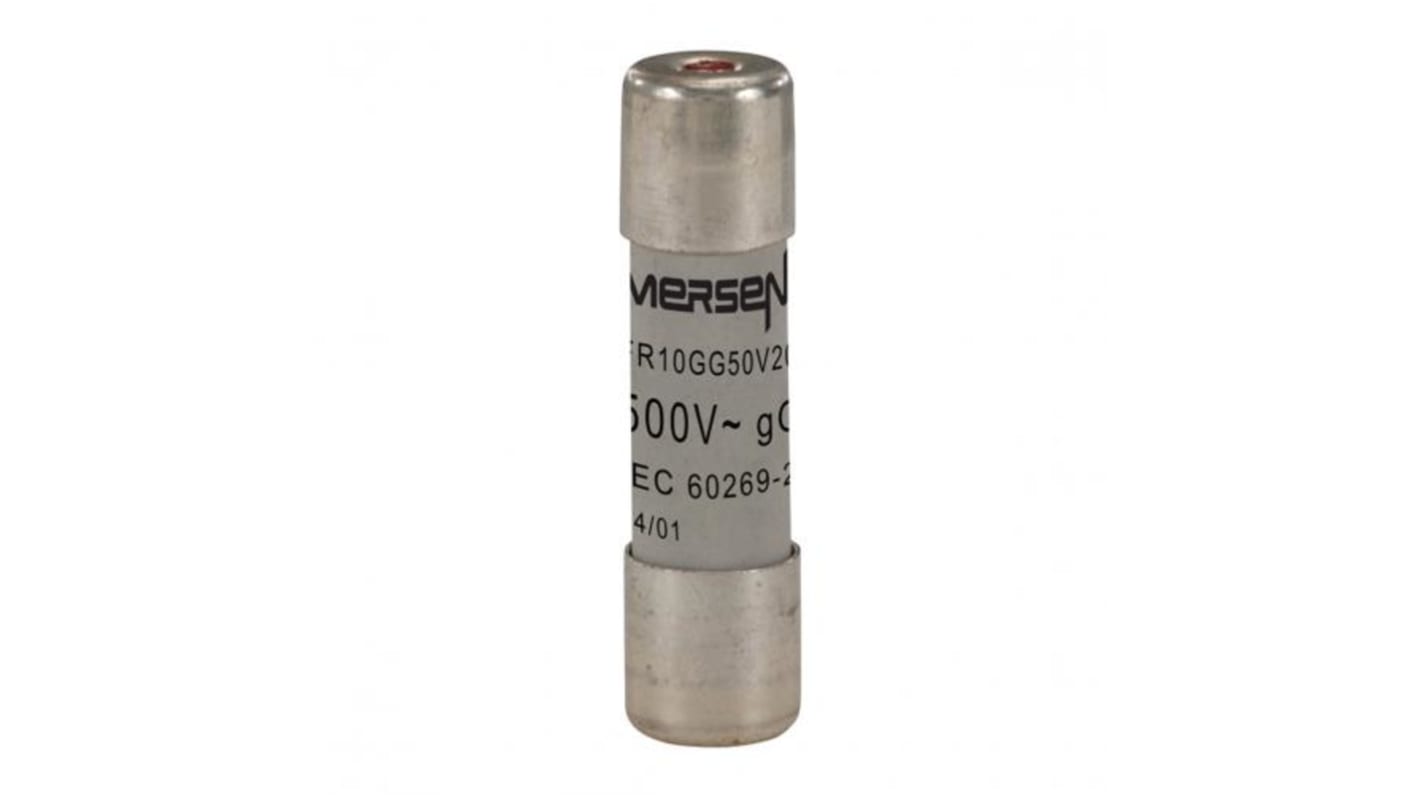 X211551 | Cartouche fusible Mersen, 20A 10 x 38mm Type gG 500V c.a. | RS