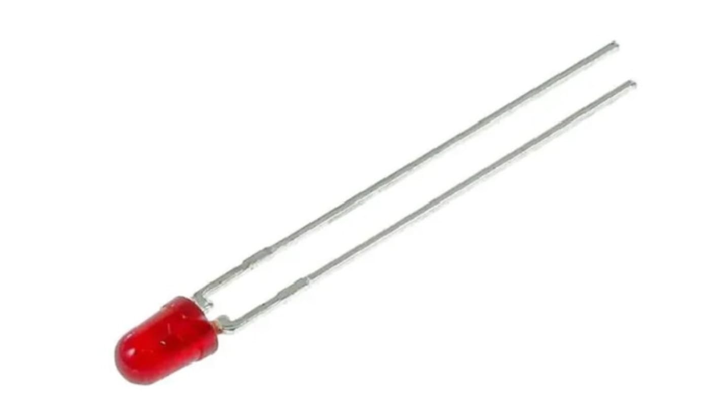 HLMP-1301-HI000 | LED Broadcom, Rojo, mont. pasante, encapsulado T1 (3 ...