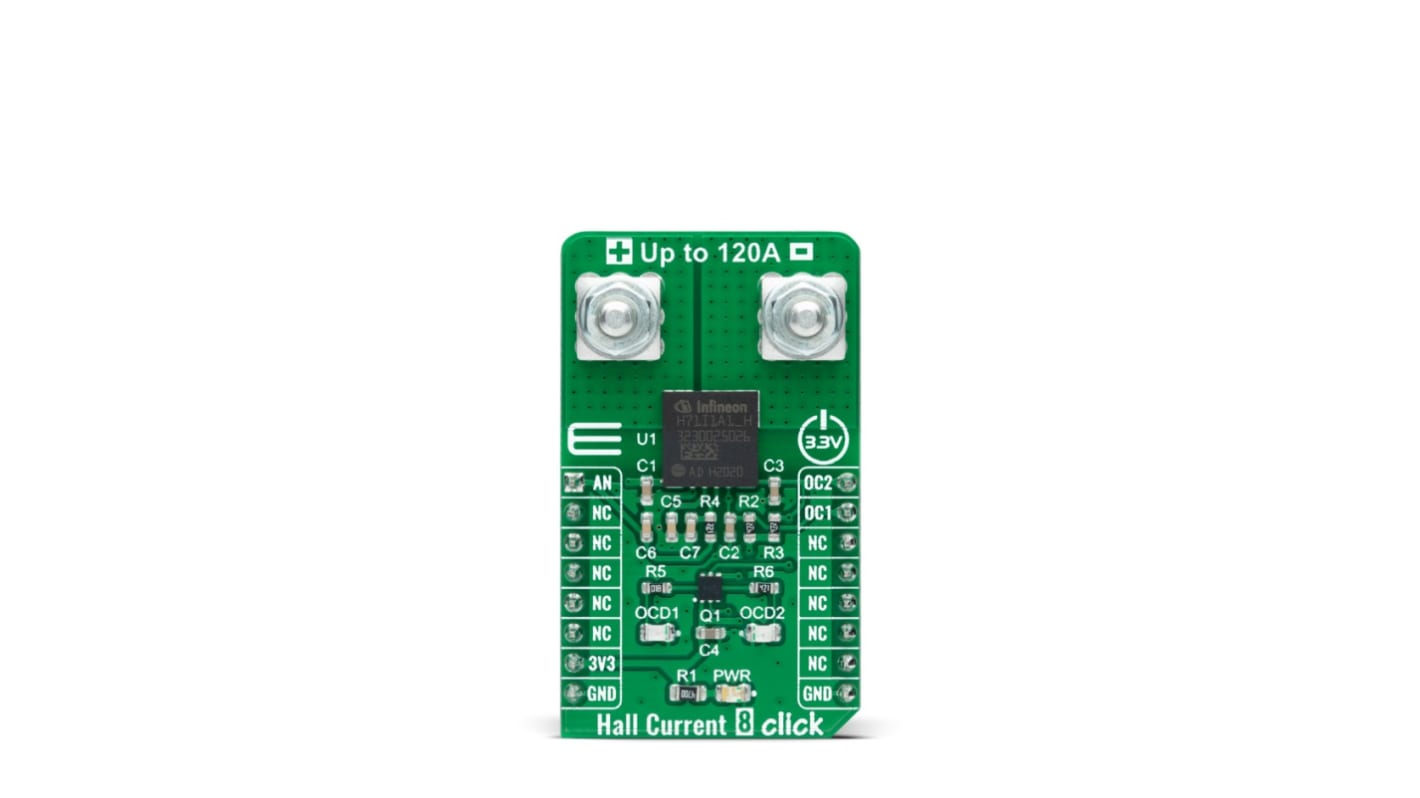 MIKROE-4508 | MikroElektronika Hall Current 8 Click Magnetic Current Sensor Add On Board for ...