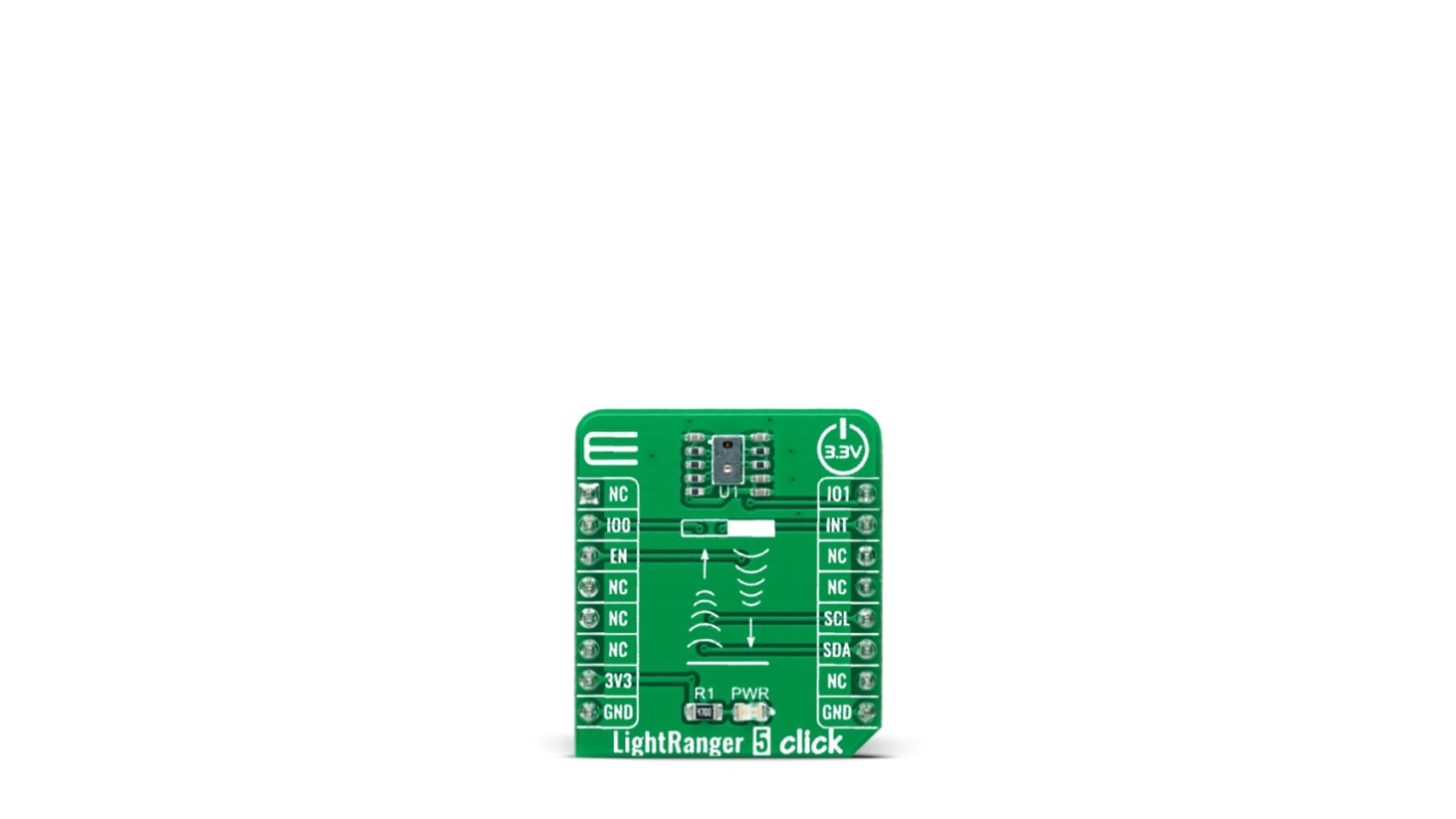 MIKROE-4592 | MikroElektronika LightRanger 5 Click ToF Sensor Add On Board for TMF8801 mikroBUS ...