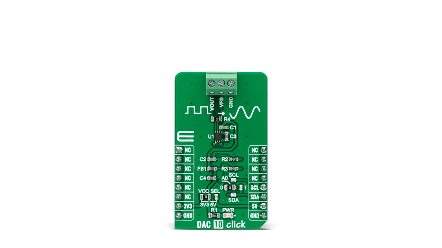 MikroElektronika MIKROE-4732 DAC 10 Click Add On Board Signal Conversion Development Tool | RS