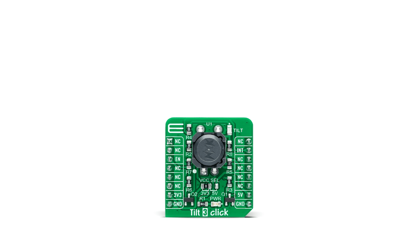 MIKROE-4779 | MikroElektronika Tilt 3 Click Tilt Sensor Add On Board for DSBA1P mikroBUS socket | RS