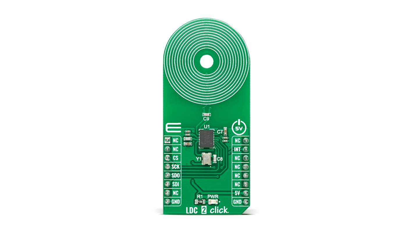 Mikroe 4783 Mikroelektronika Ldc 2 Click Inductive Sensor Add On Board For Ldc1041 Mikrobus