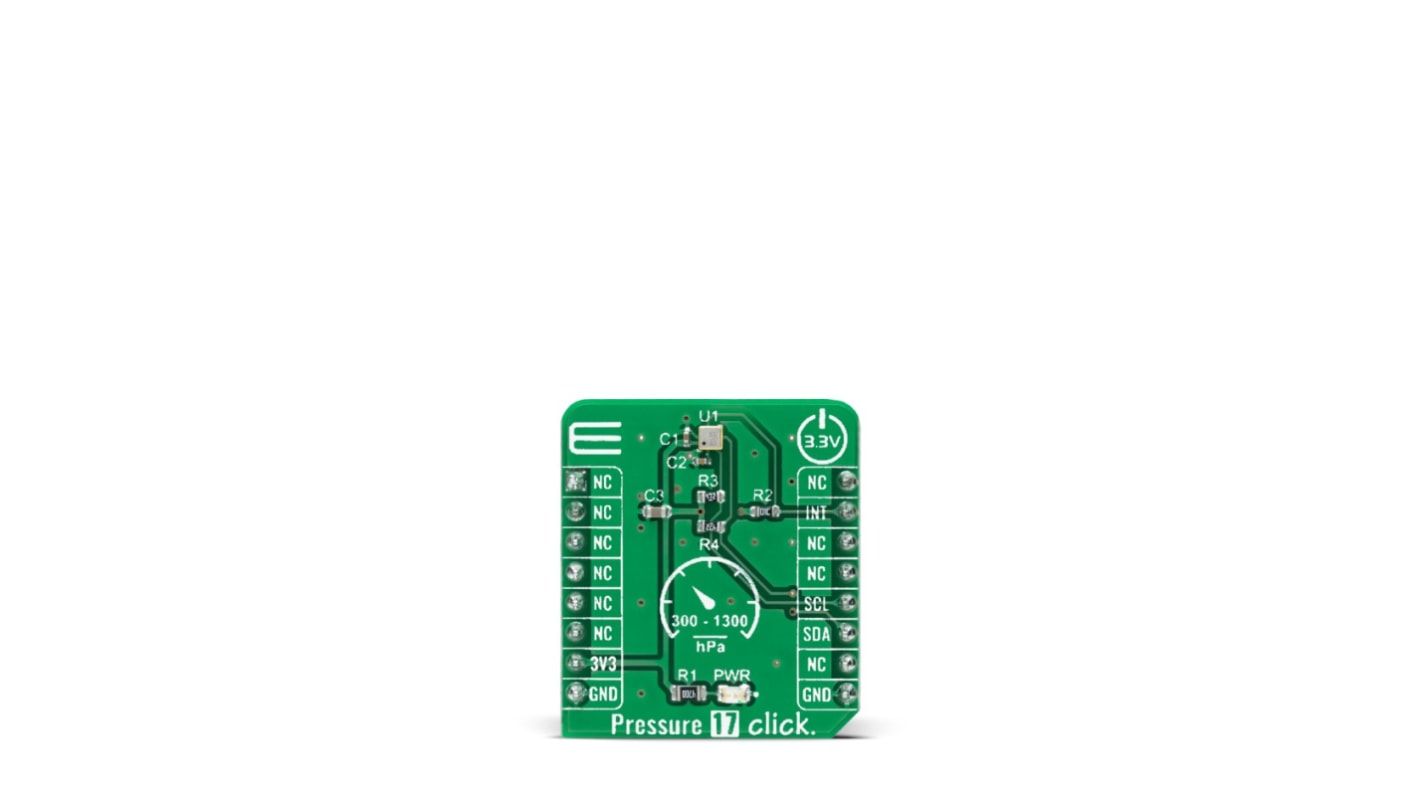 MIKROE-4944 | MikroElektronika PRESSURE 17 CLICK Absolute Pressure Sensor Add On Board for ...