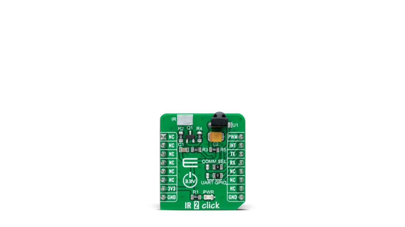 MIKROE-5088 | MikroElektronika IR 2 Click Infrared (IR) Sensor Add On Board for TSMP58138 ...