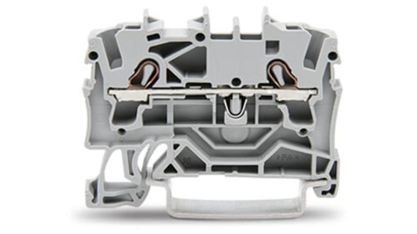 2002-1201 | Wago TOPJOB S, 2002 Series Grey Feed Through Terminal Block ...