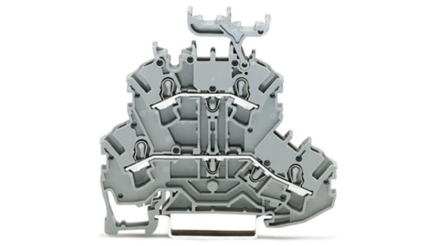 2002-2231 | Wago TOPJOB S, 2002 Series Grey Feed Through Terminal Block ...