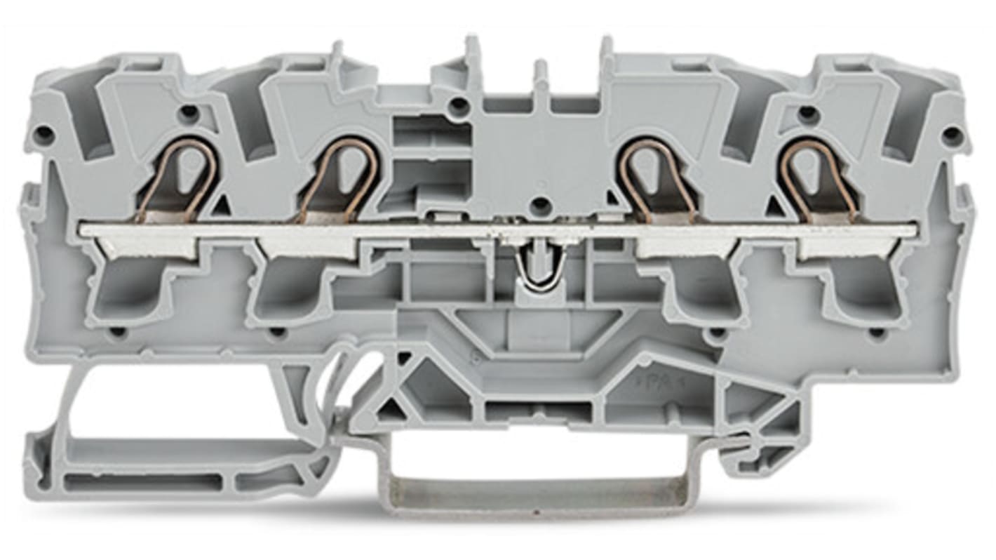 2004-1401 | Wago TOPJOB S, 2004 Series Grey Terminal Block, 4mm² ...