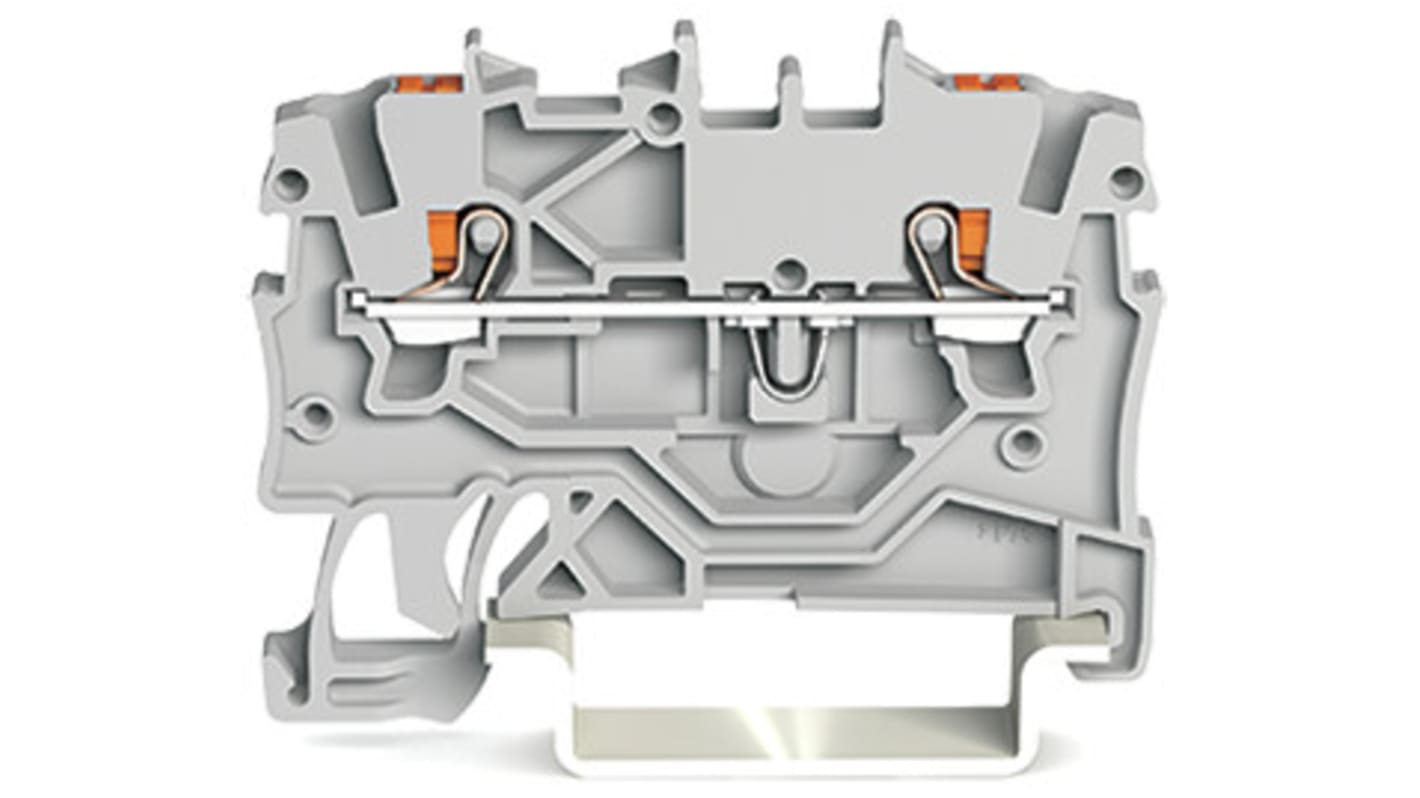 2200-1201 | Wago TOPJOB S, 2200 Series Grey Feed Through Terminal Block ...