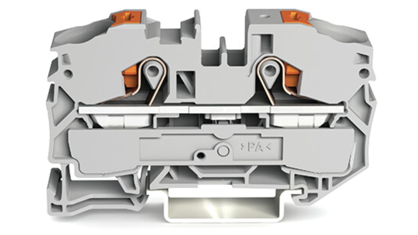 2216-1201 | Wago TOPJOB S, 2216 Series Grey Feed Through Terminal Block ...