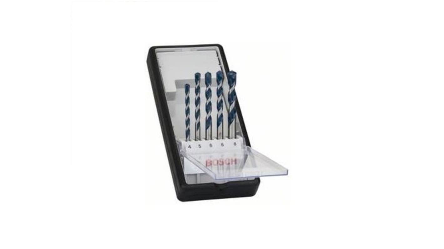 2608588165 | Bosch 5-Piece Masonry Drill Bit Set for Multi-Material ...