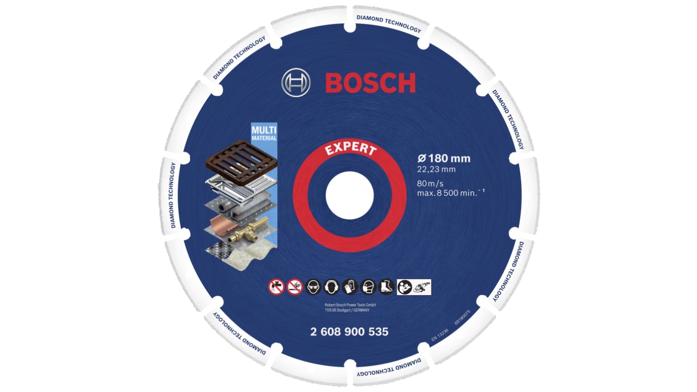 2608900535 | Bosch Diamond Grinding Disc, 180mm x 10mm Thick | RS