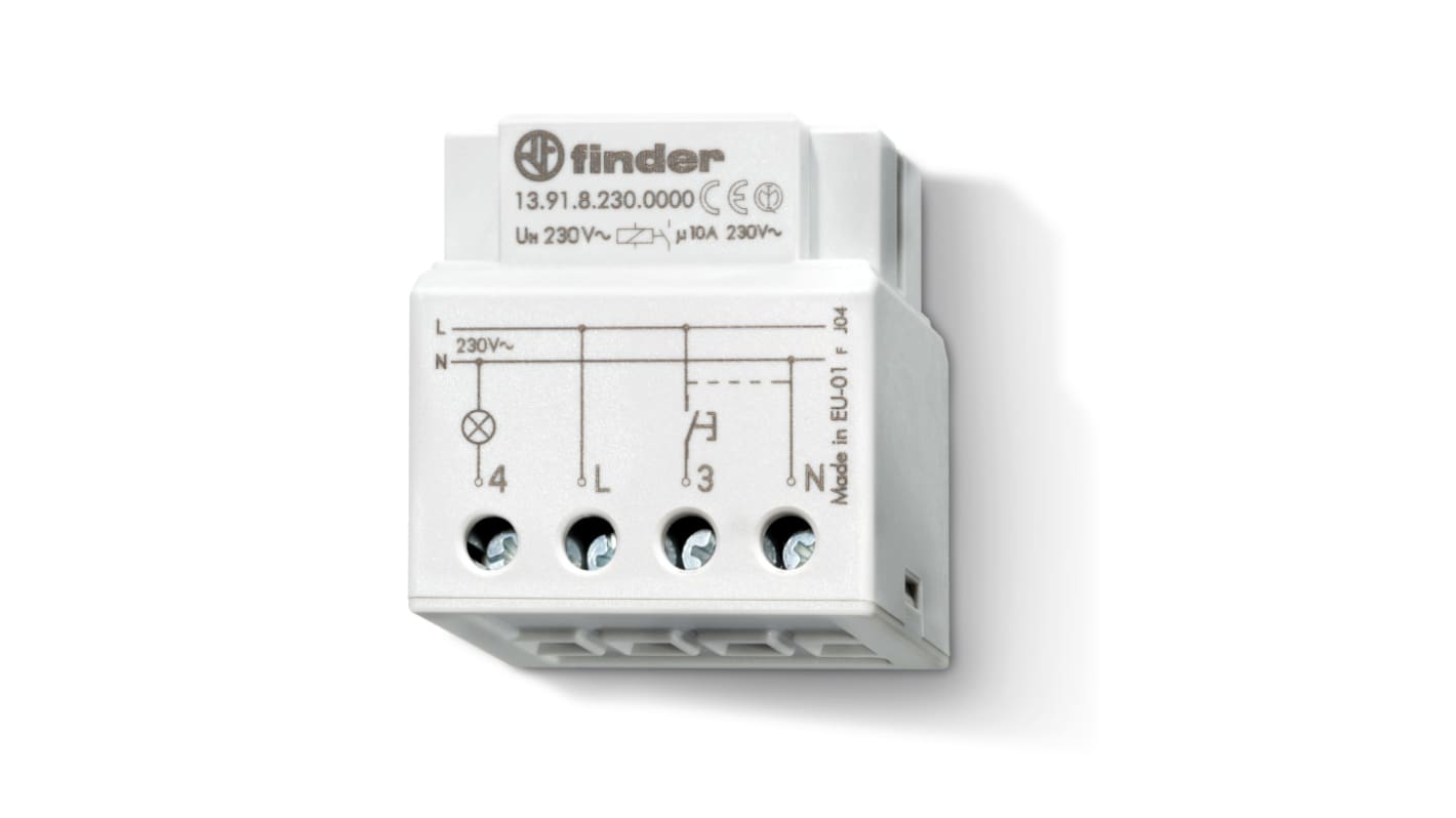 139182300000 | Finder Switch Box Relay, 230V ac Coil, 10A Switching ...