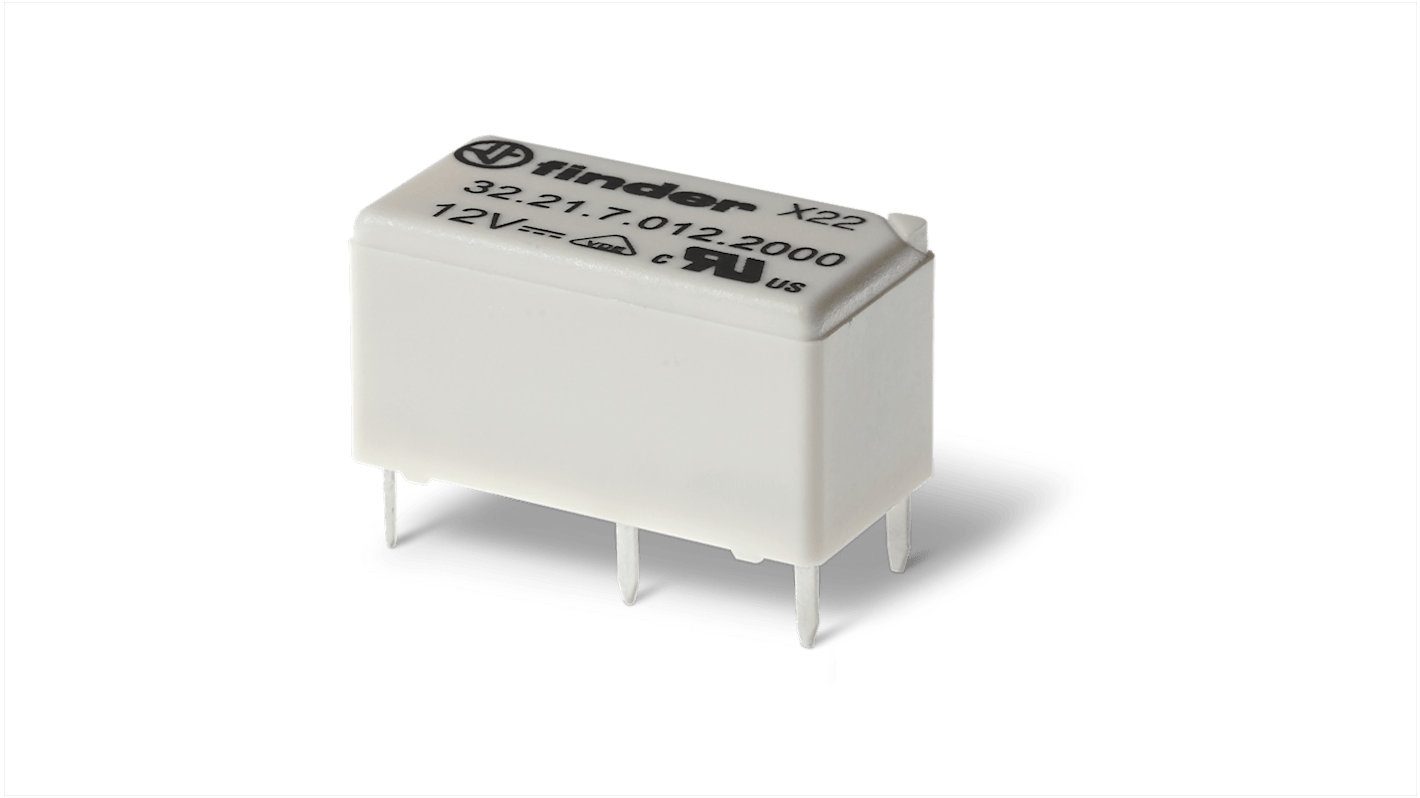 322170124300 | Finder PCB Mount Relay, 12V dc Coil, 6A Switching ...