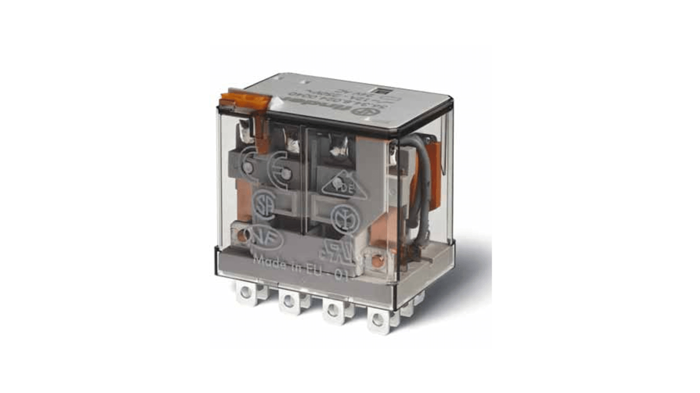 563490480074 | Finder Plug-In Mount Power Relay Module, 48V dc Coil ...