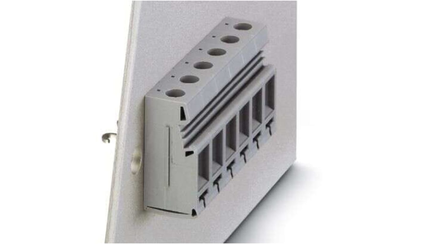 0711027 | Phoenix Contact Terminal Block, 41A, Screw Termination | RS
