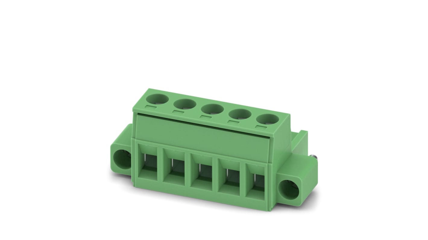 1778014 | Phoenix Contact 5.08mm Pitch 5 Way Pluggable Terminal Block ...
