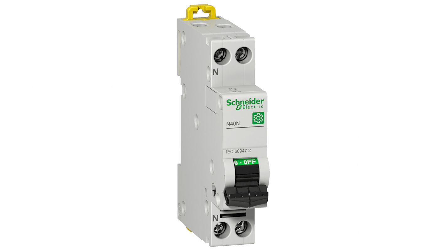 M9P22616 | Schneider Electric Multi 9 N40N MCB, 1P, 16A Curve C | RS