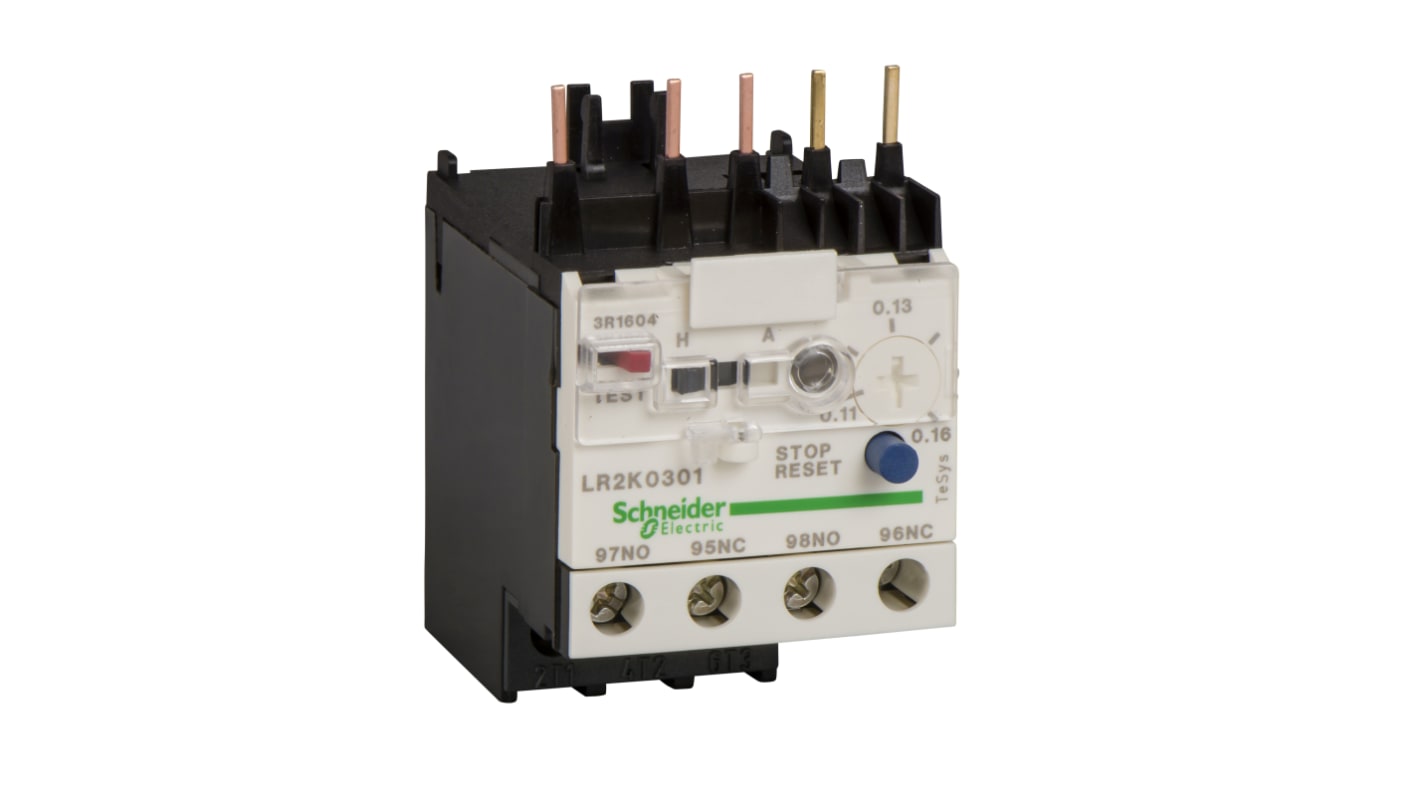 LR2K0305 | Schneider Electric Overload Relay 1 NO + 1 NC, 0.54 → 0.8 A ...