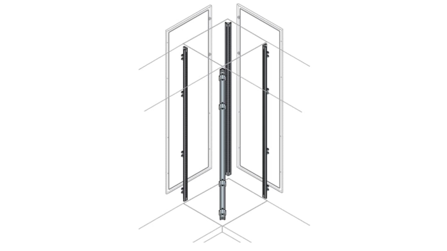 EM2005 | ABB AM2 Series Galvanised Steel Upright, 46.4mm W, 2m L For ...