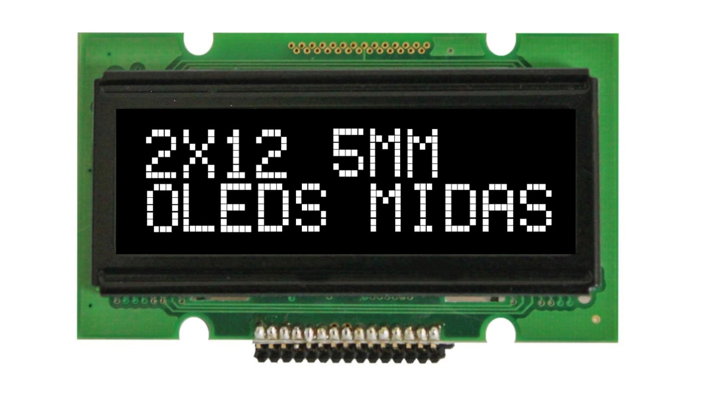 MCOB21205AV-EWP | Midas 1.6in White Passive matrix OLED Display COB ...