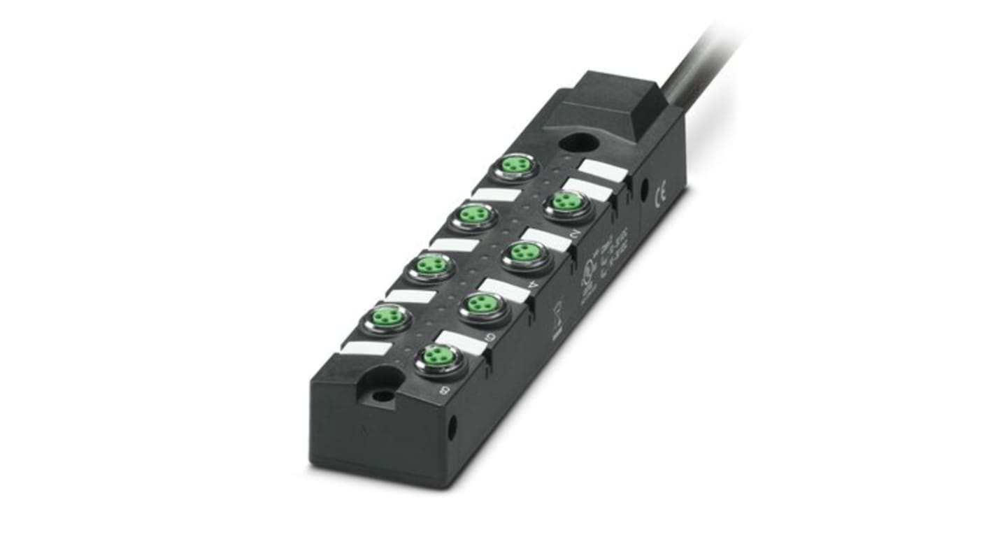 1197319 | Phoenix Contact SACB Series Sensor Box, M8, 4 way, 8 port | RS