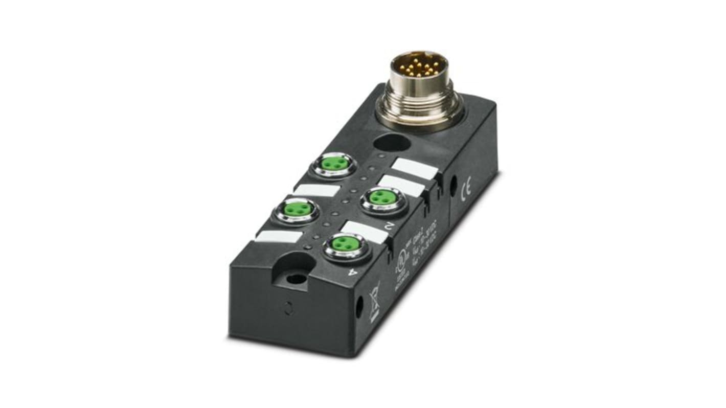 1197406 | Phoenix Contact SACB Series Sensor Box, M8, 3 way, 4 port | RS