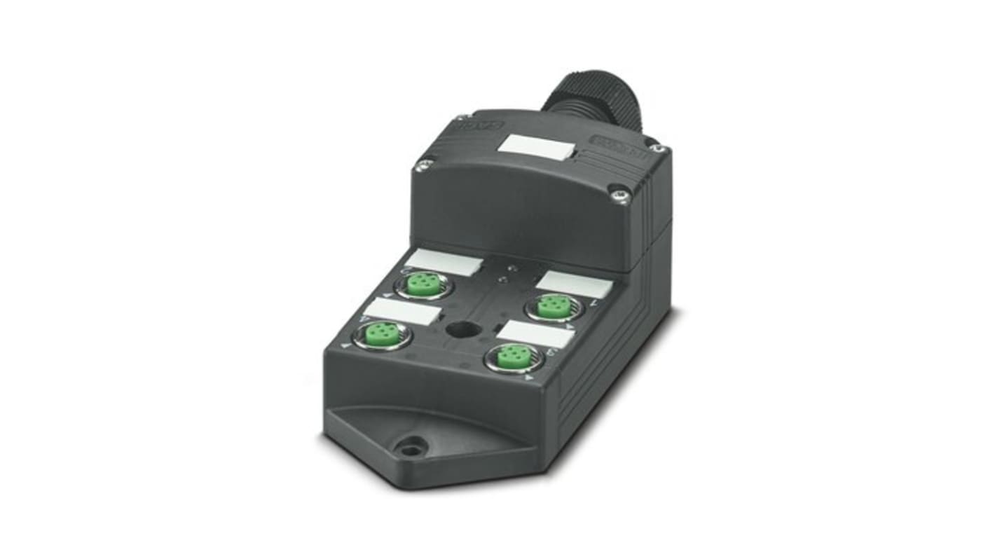1516849 | Phoenix Contact SACB Series Sensor Box, M12, 4 way, 4 port | RS