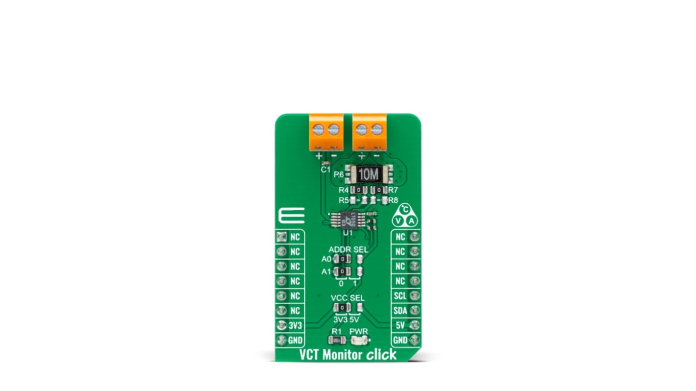 MIKROE-4353 | MikroElektronika VCT Monitor Click Temperature Sensor ...